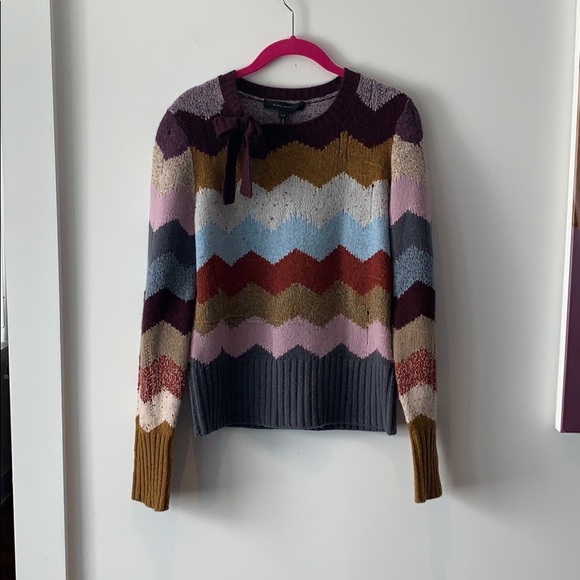 Marc Jacobs | Sweaters | Marc Jacobs Cashmere Chevron Intarsia Sweater ...